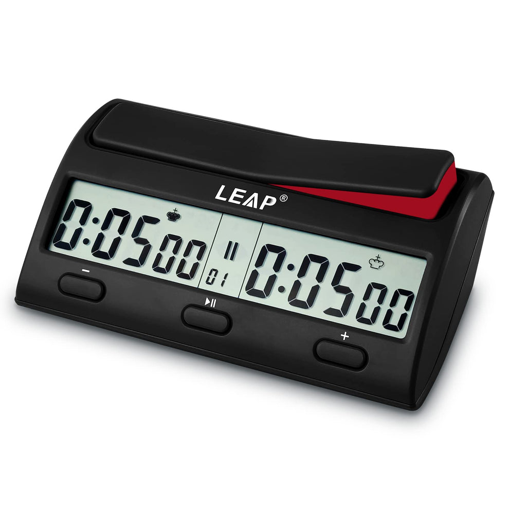 LEAP Chess Clock Advanced Digital Chess Timer with 7 Type 38 Timing Se ...